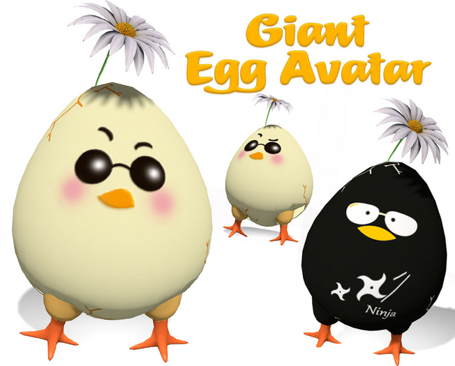Second Life Marketplace - Giant Egg Avatar